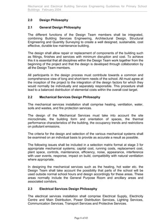 Mechanical & electrical building services engineering guidelines | PDF ...