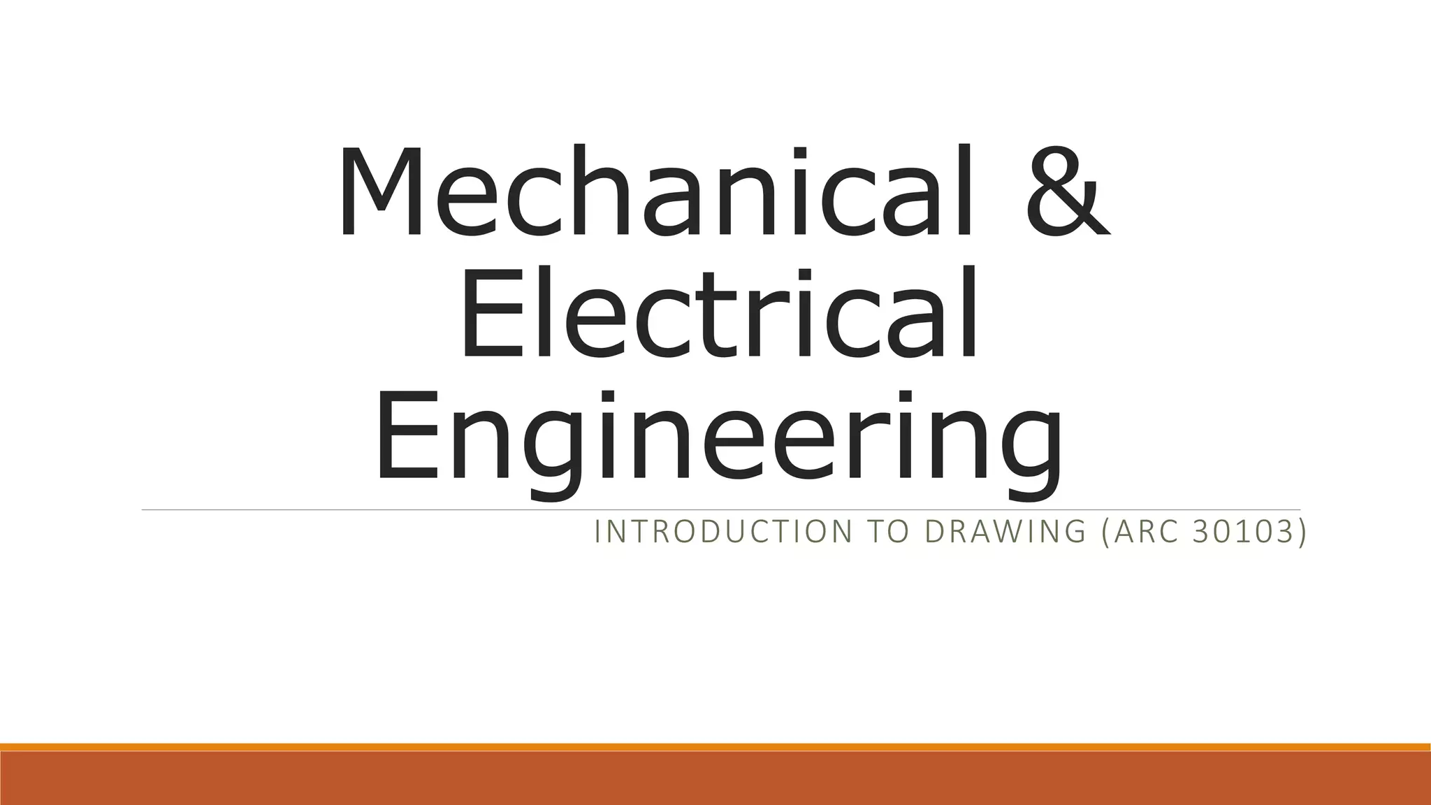 Mechanical & electrical engineering | PPTX