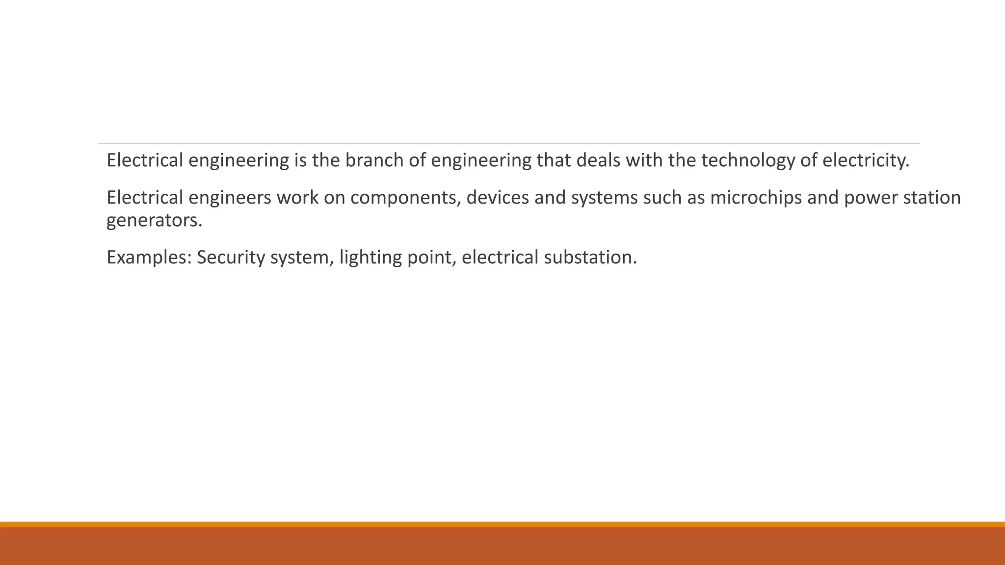 Mechanical & electrical engineering | PPTX