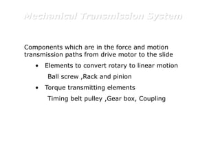 Mechanical element of a CNC Machine | PPT