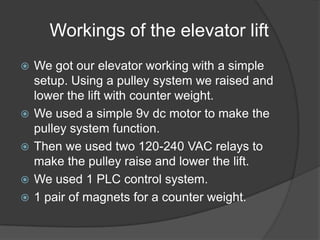 Mechanical Elevator | PPT