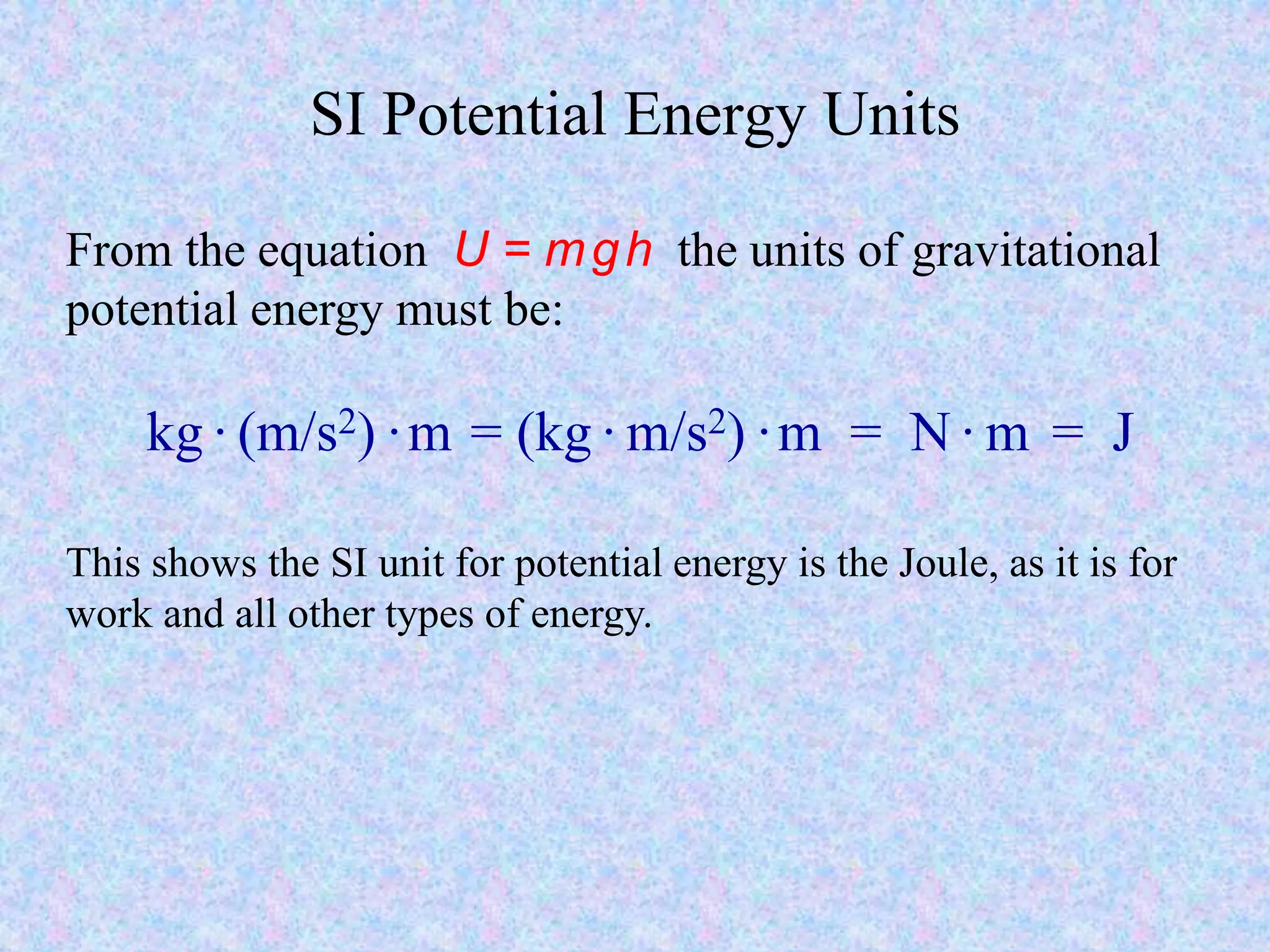 Mechanical energy for 9th grade physics, chapter 6 | PPTX