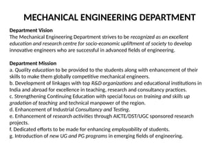 mechanical engineering induction PROGRAM | PPTX