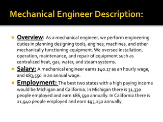 Mechanical engineer | PPTX