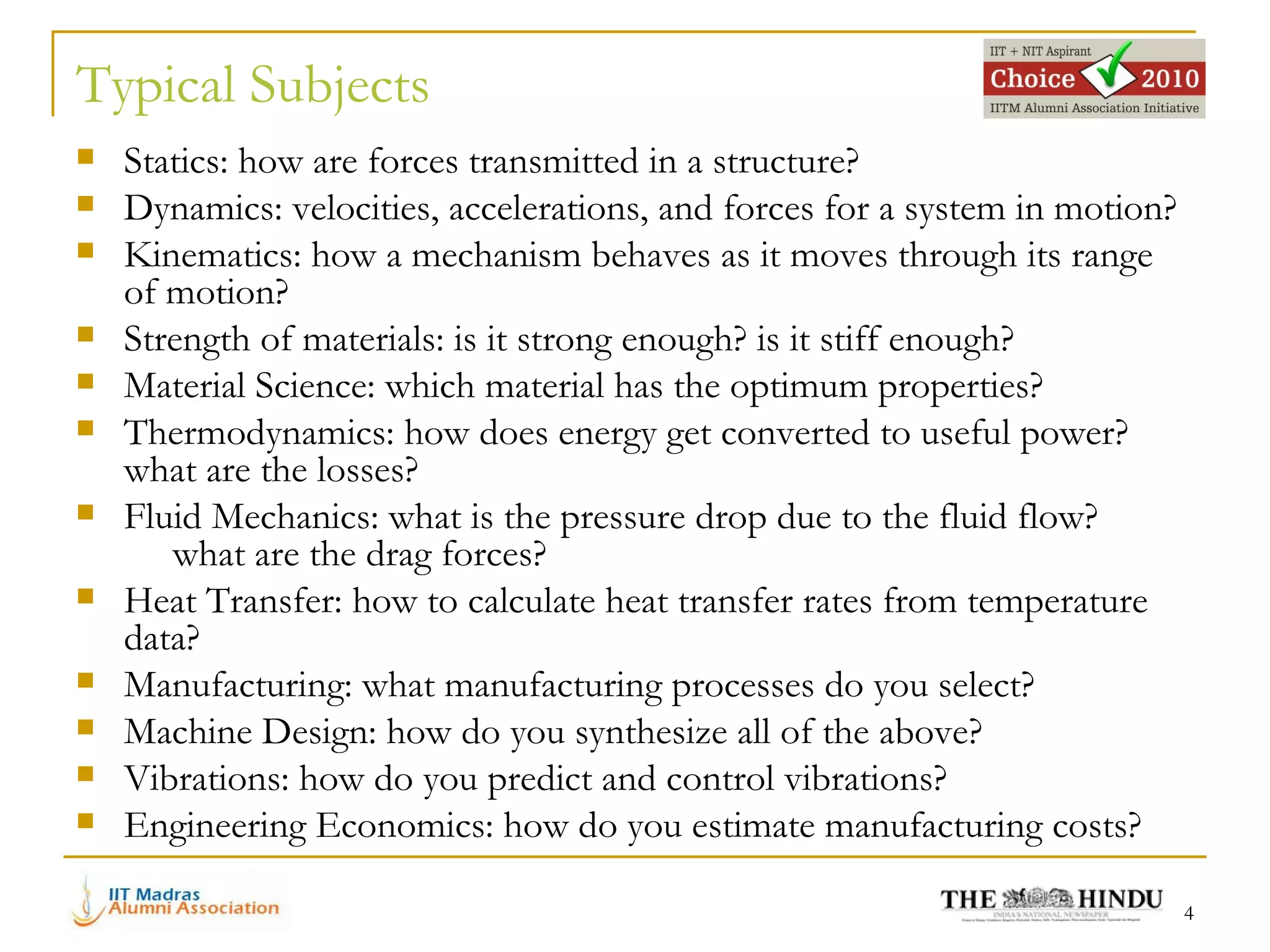 Careers in Mechanical engineering | PPT