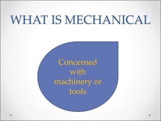 Mechanical engineering | PPT