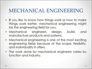 Mechanical engineering | PPT
