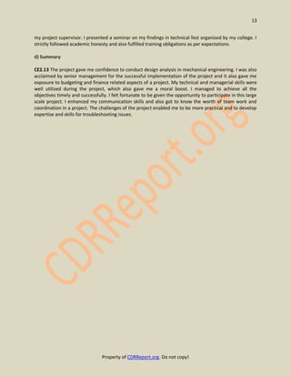 Mechanical Engineering CDR Sample (ANZSCO Code: 233512) | PDF