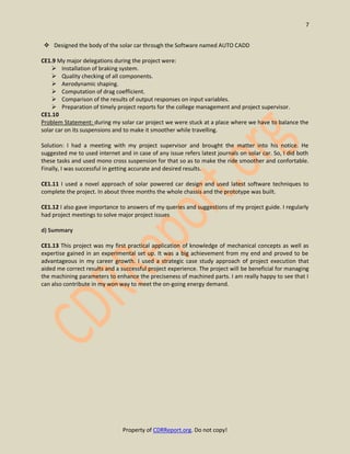 Mechanical Engineering CDR Sample (ANZSCO Code: 233512) | PDF