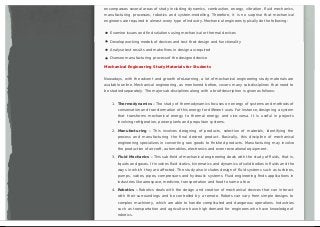 Mechanical engineering study materials for digital learning