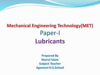 Mechanical Engineering Technology(MET) 1st Year.pptx