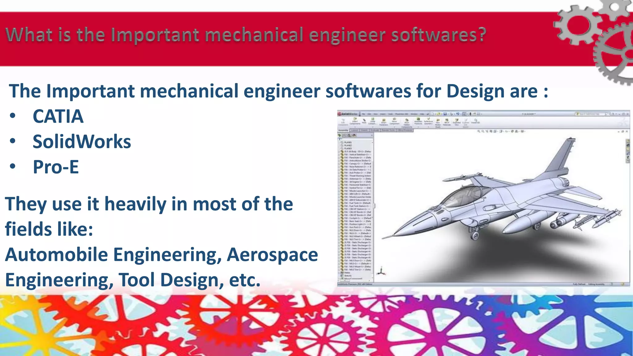 Mechanical engineer software programs | PDF