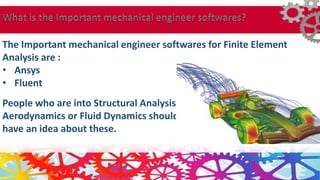 Mechanical engineer software programs | PDF