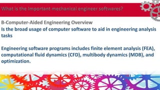 Mechanical engineer software programs | PDF