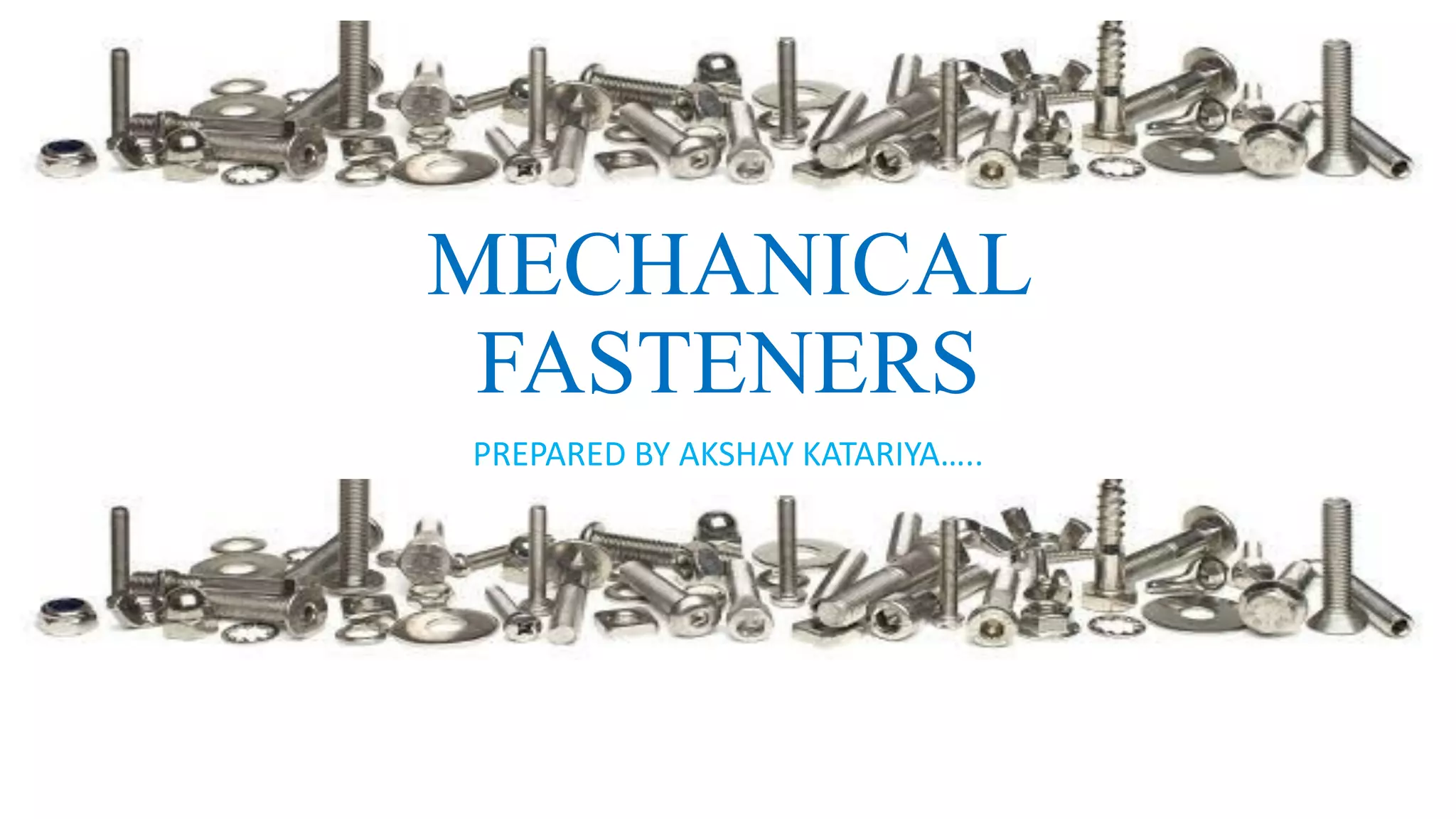 Mechanical fasteners | PDF