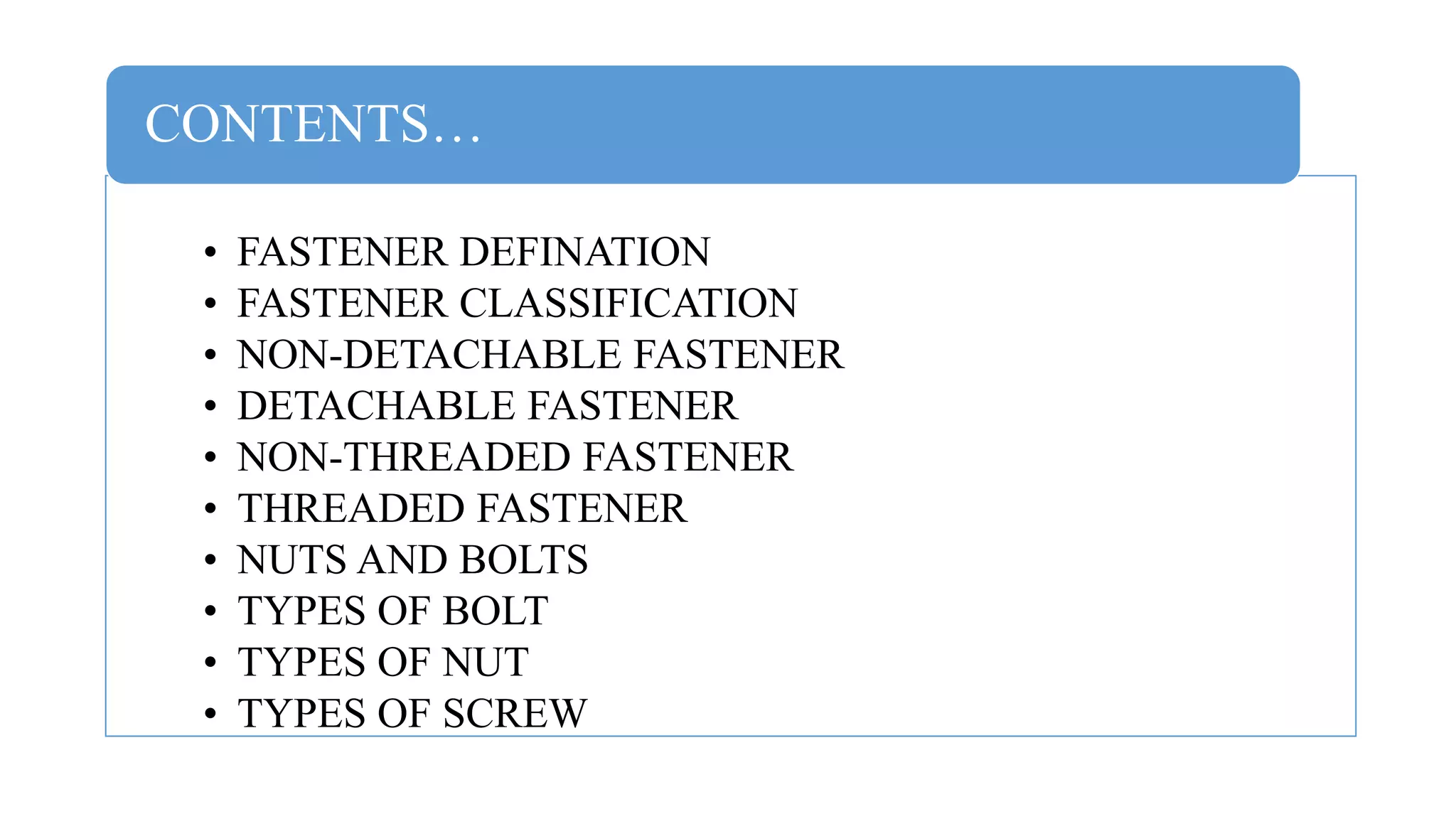 Mechanical fasteners | PDF