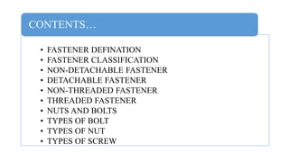 Mechanical fasteners | PDF
