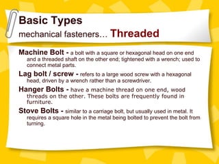 Mechanical Fasteners - Part II.ppt