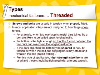 Mechanical Fasteners - Part II.ppt