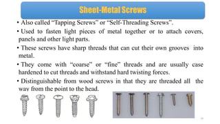 Mechanical Fasteners and Joining Methods | PDF