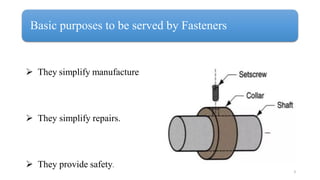 Mechanical Fasteners and Joining Methods | PDF