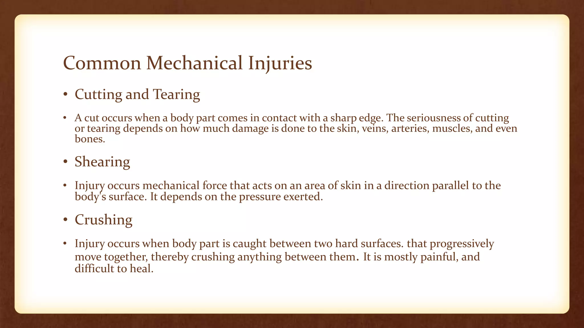 Mechanical hazards | PPTX