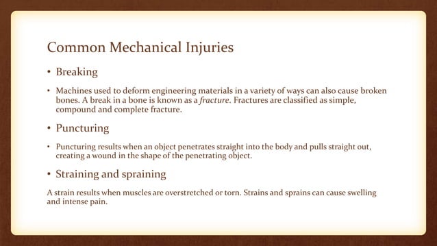 Mechanical hazards | PPTX