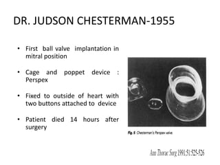 Mechanical heart valve substitutes | PPTX