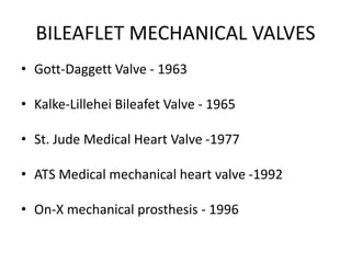 Mechanical heart valve substitutes | PPTX
