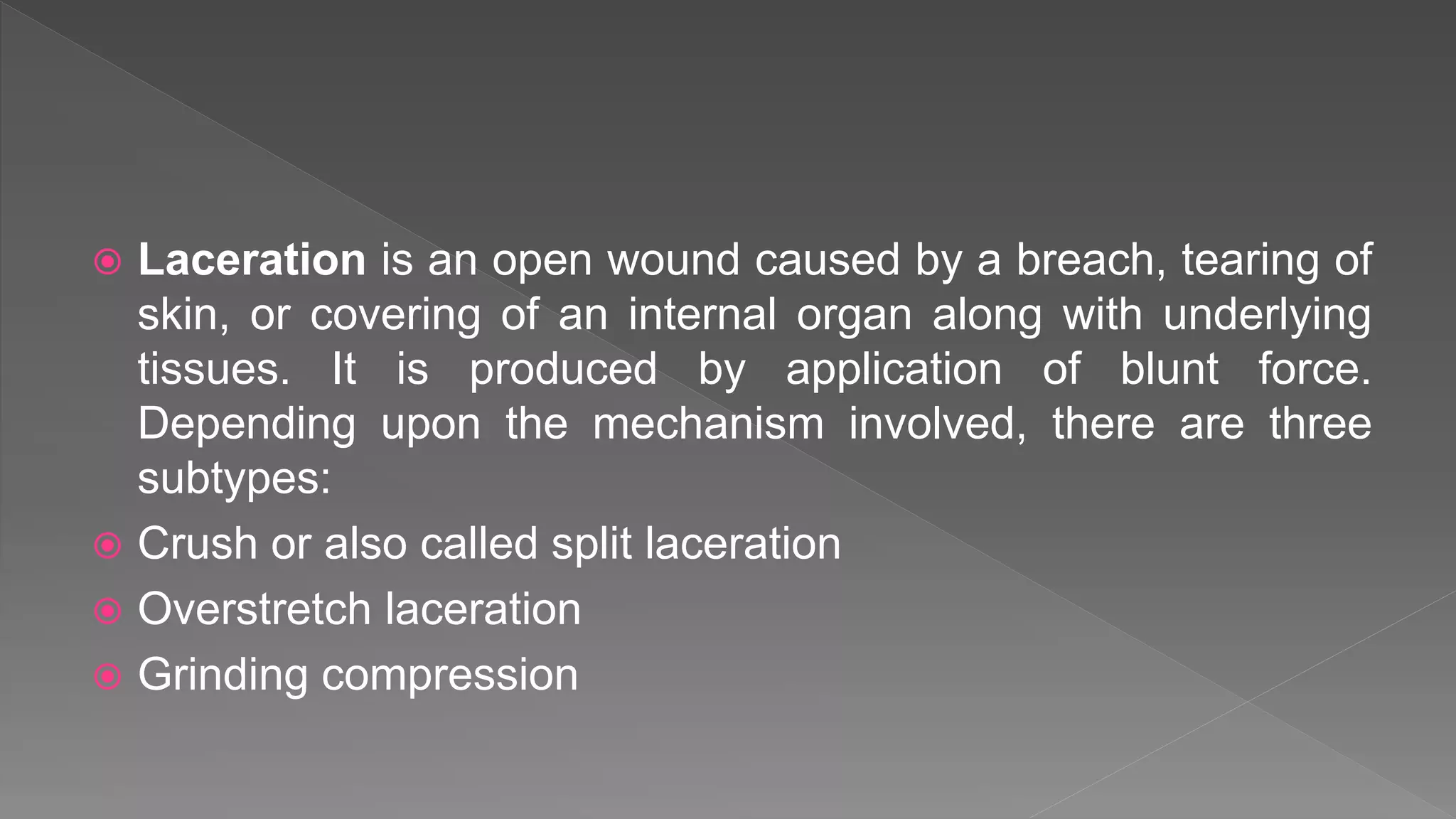 Mechanical injuries | PPTX