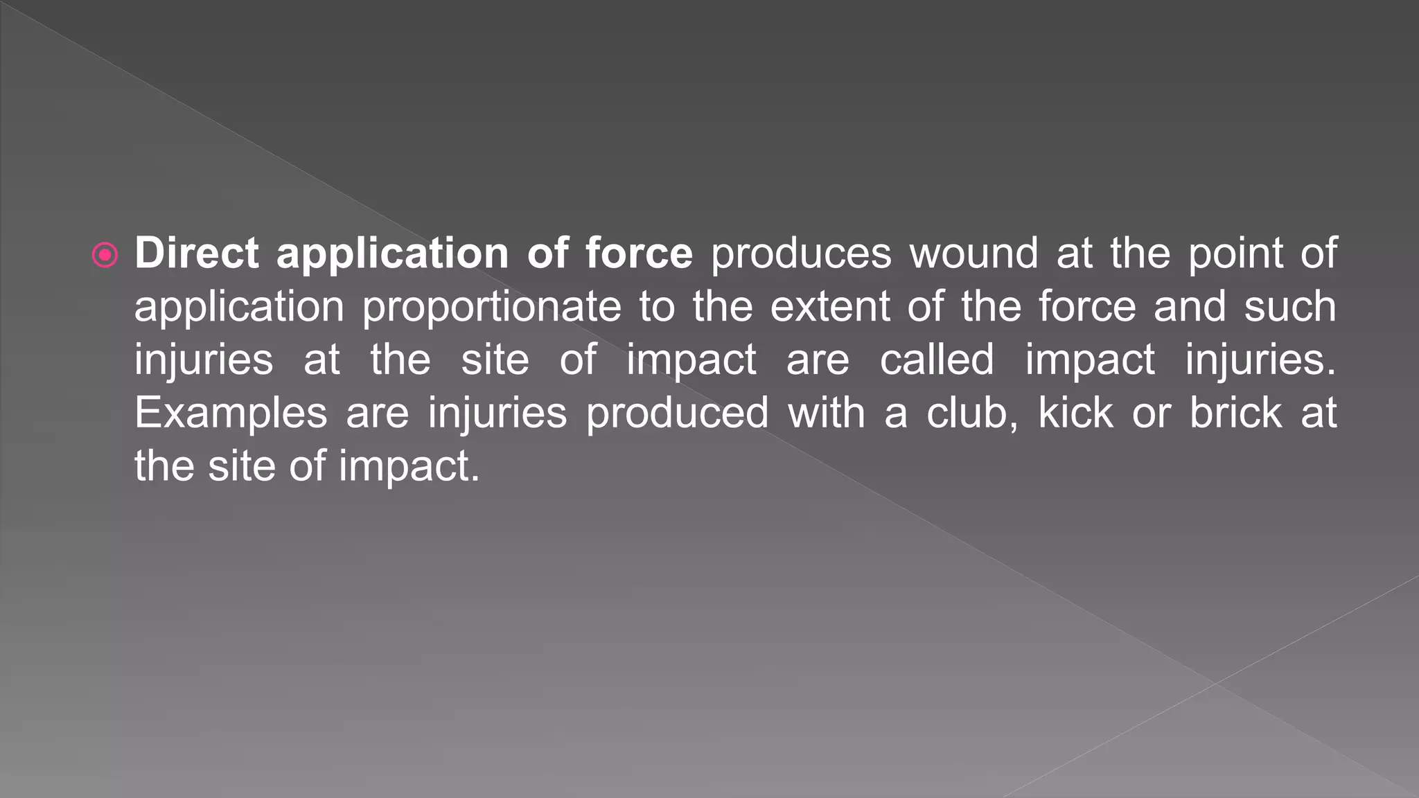 Mechanical injuries | PPTX