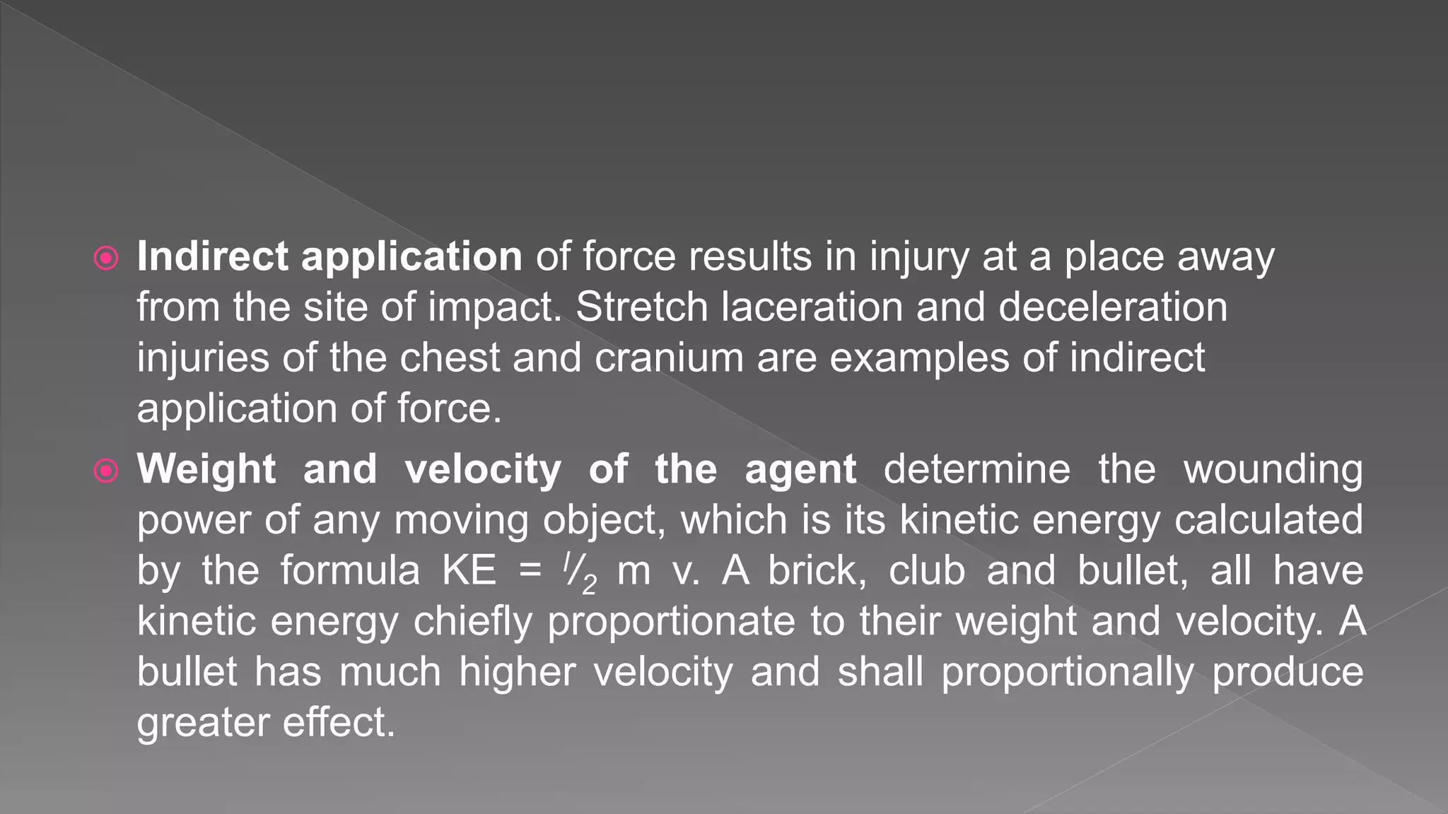 Mechanical injuries | PPTX