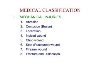 mechanical injuries and its medicolegal aspect | PPT