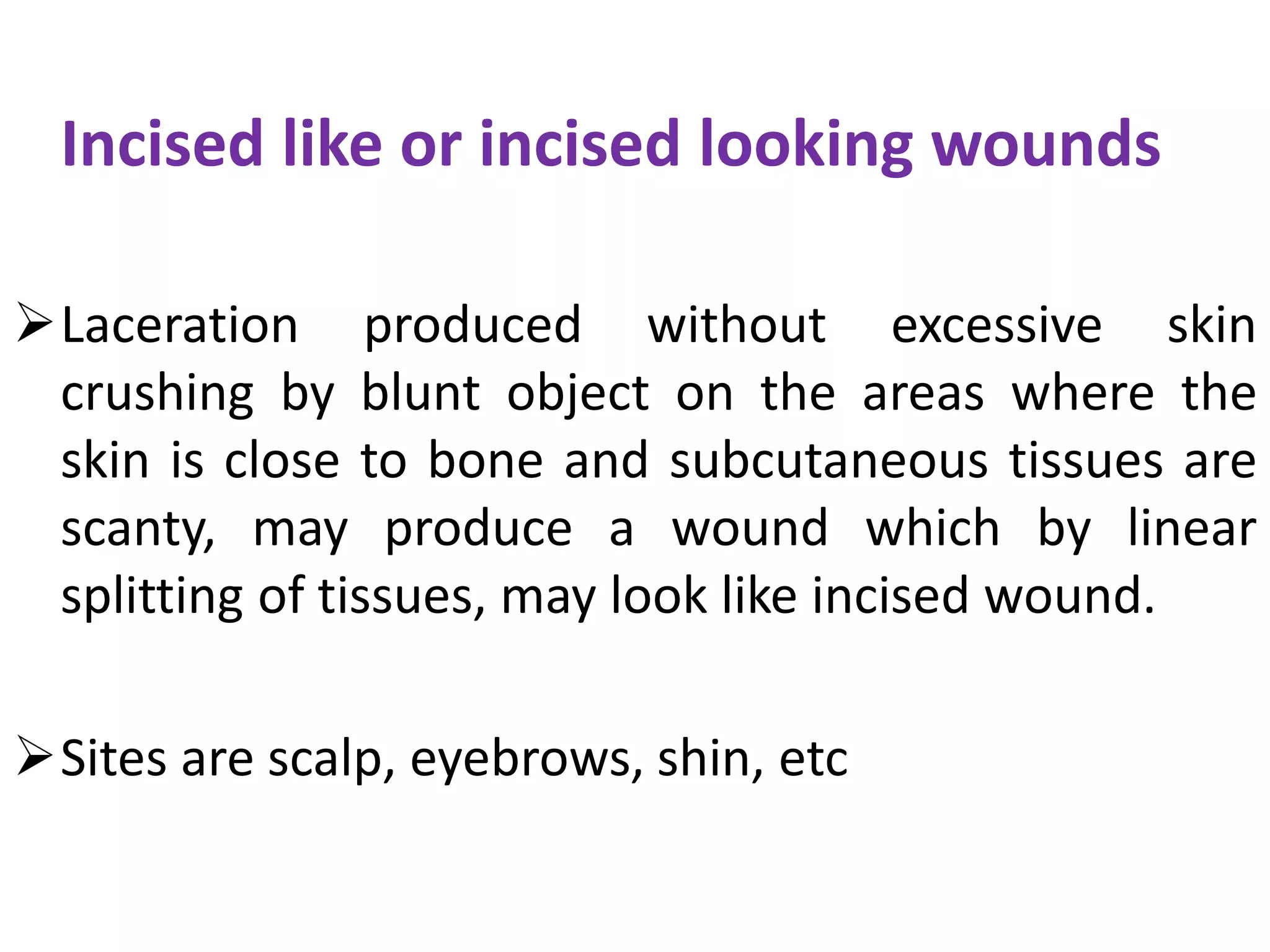 MECHANICAL INJURIES - LACERATIONS.pptx