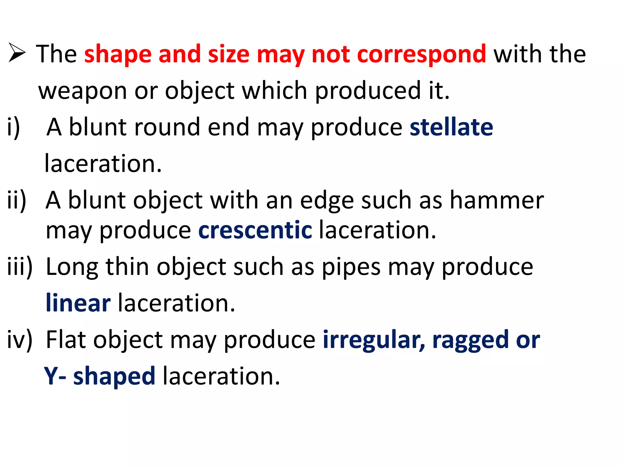 MECHANICAL INJURIES - LACERATIONS.pptx
