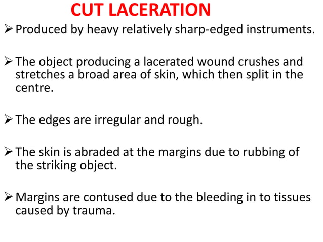 MECHANICAL INJURIES - LACERATIONS.pptx