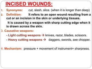Incised Wound Vs Laceration