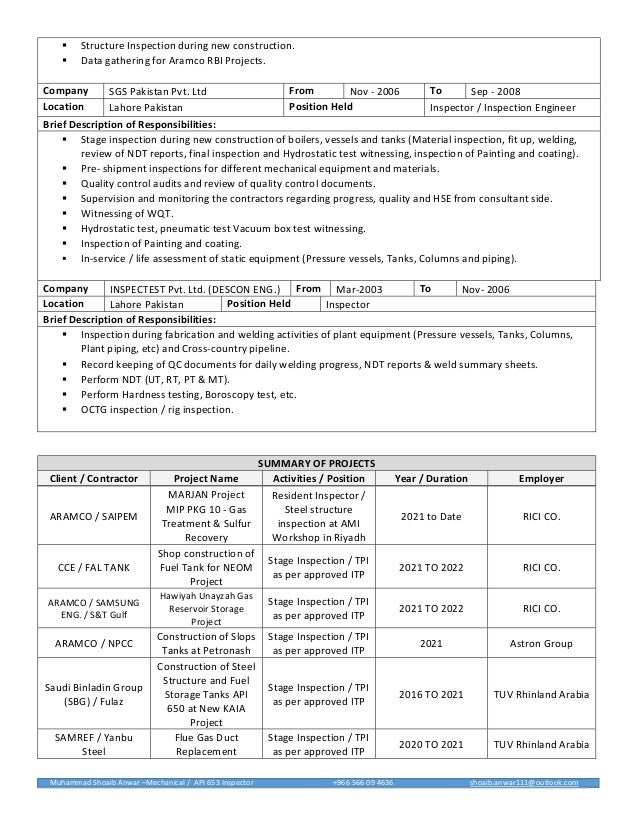 Mechanical Inspector - API 653 - KSA - CV.pdf