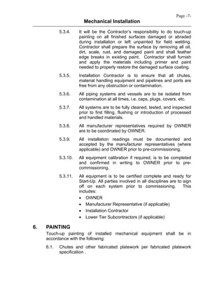 Mechanical install | PDF