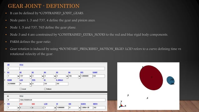 Mechanical Joints in LS-Dyna for Explicit Analysis | PPTX