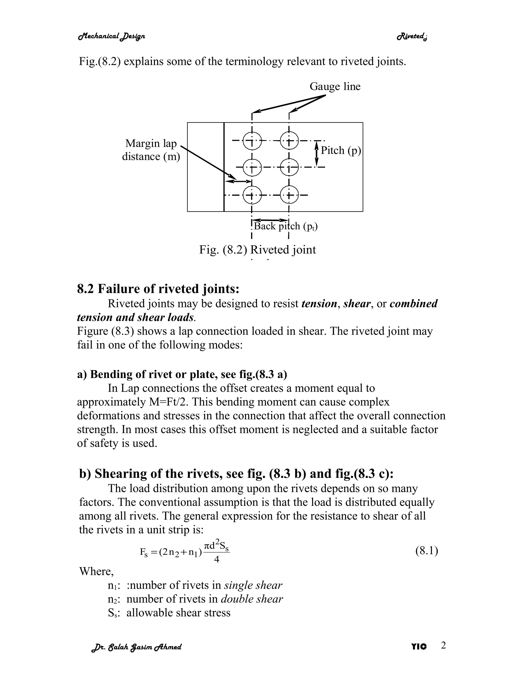 MET 304 Mechanical joints riveted_joints | DOC