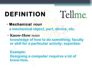 Mechanical Know-How and Safety | PPT