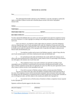 Mechanical license 2 | PDF