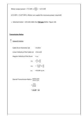 Mechanical Lifting Machine Design Project Mechanical Engineering