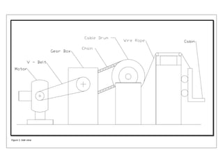 Mechanical Lifting Machine Design Project Mechanical Engineering