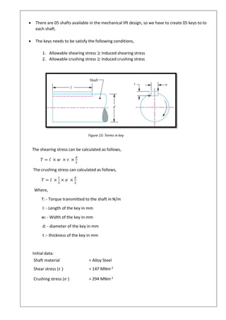 Mechanical Lifting Machine Design Project Mechanical Engineering