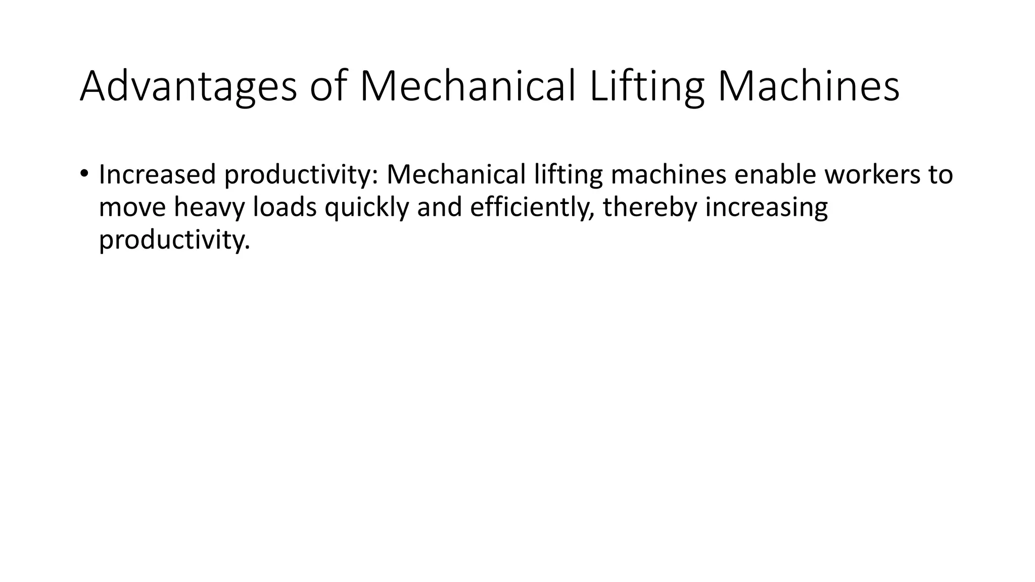 Mechanical lifting machines.pptx | Weightlifting | Sports