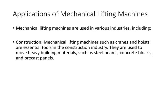 Mechanical lifting machines.pptx | Weightlifting | Sports