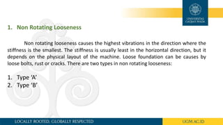 Mechanical looseness vibration(mechanical engineering ugm) | PPTX