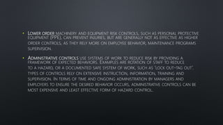 Mechanical & machinery hazards & their control | PPTX